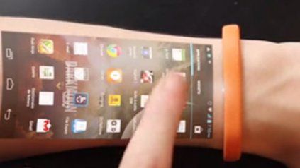 La pulsera futurista que convierte tu piel en una tablet